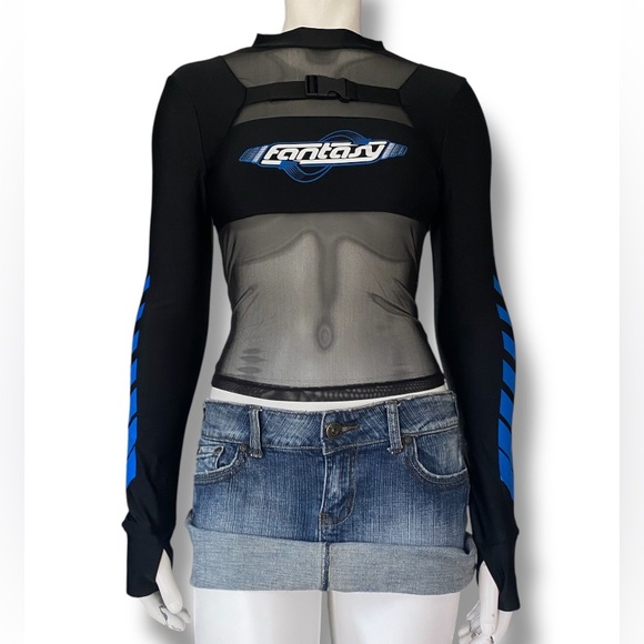 Dolls Kill | Tops | Dollskill Nwts Poster Girl Cyber Y2k Goth Grunge ...